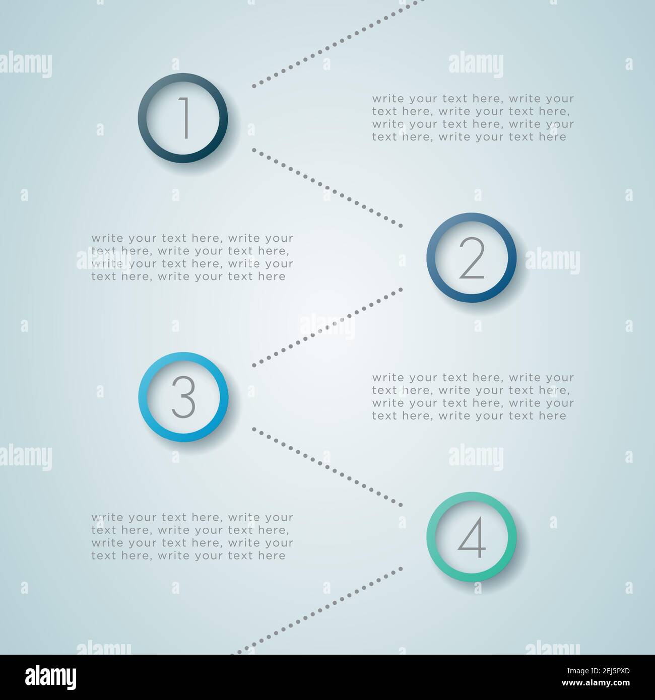 Infographic Numbered Steps 5 Stock Vector Image & Art - Alamy