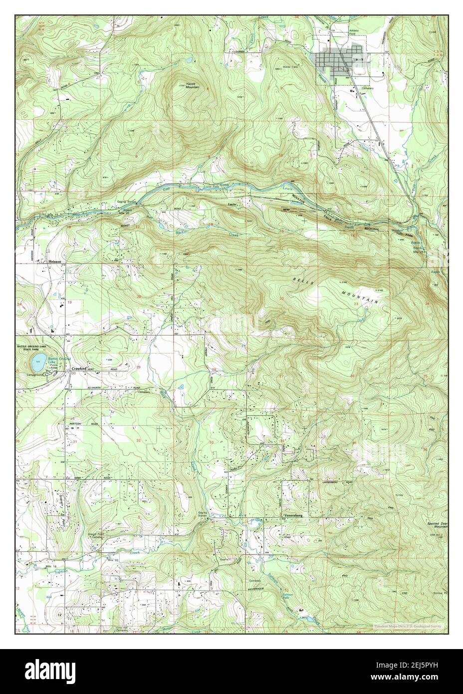 Yacolt, Washington, map 1990, 1:24000, United States of America by ...