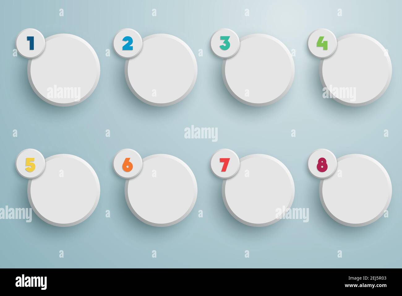 Infographic 3D Numbered Step Bubbles 1 Stock Vector Image & Art - Alamy