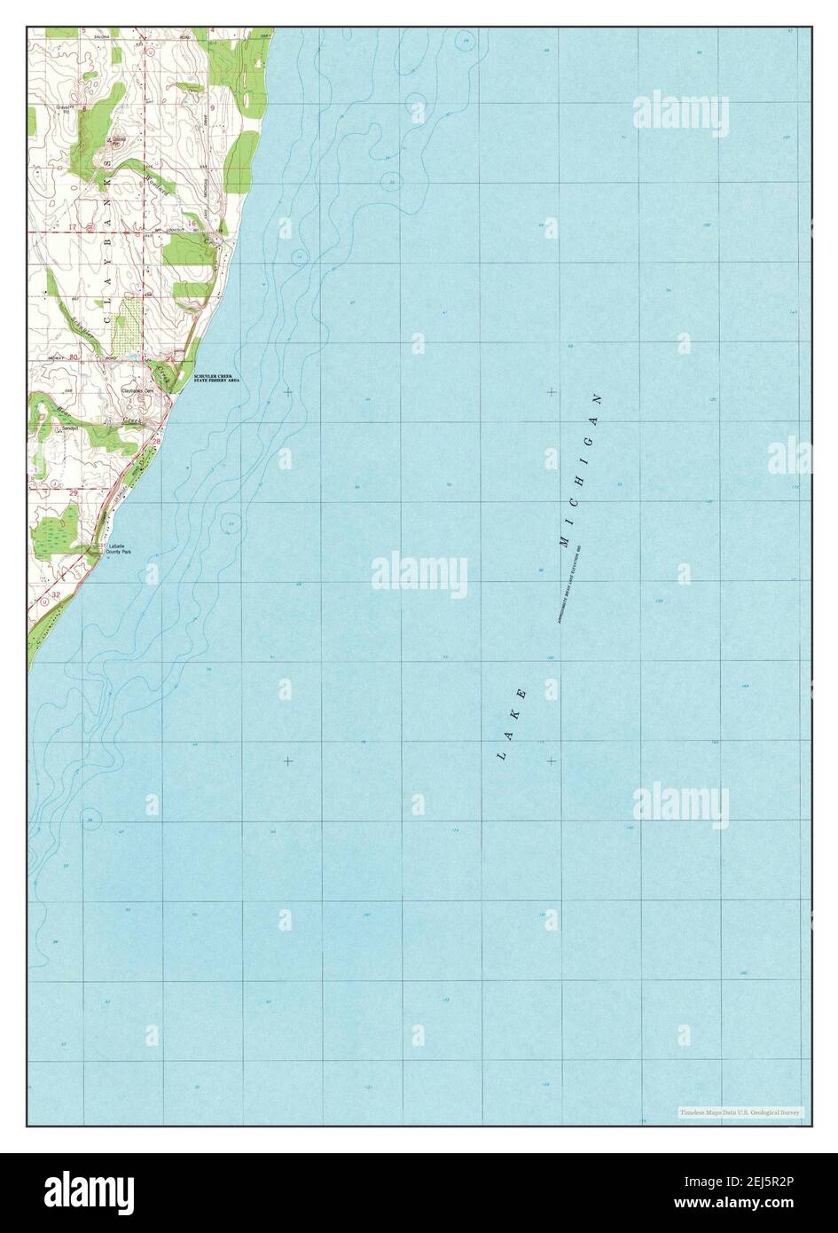 Map of algoma wisconsin Cut Out Stock Images & Pictures - Alamy