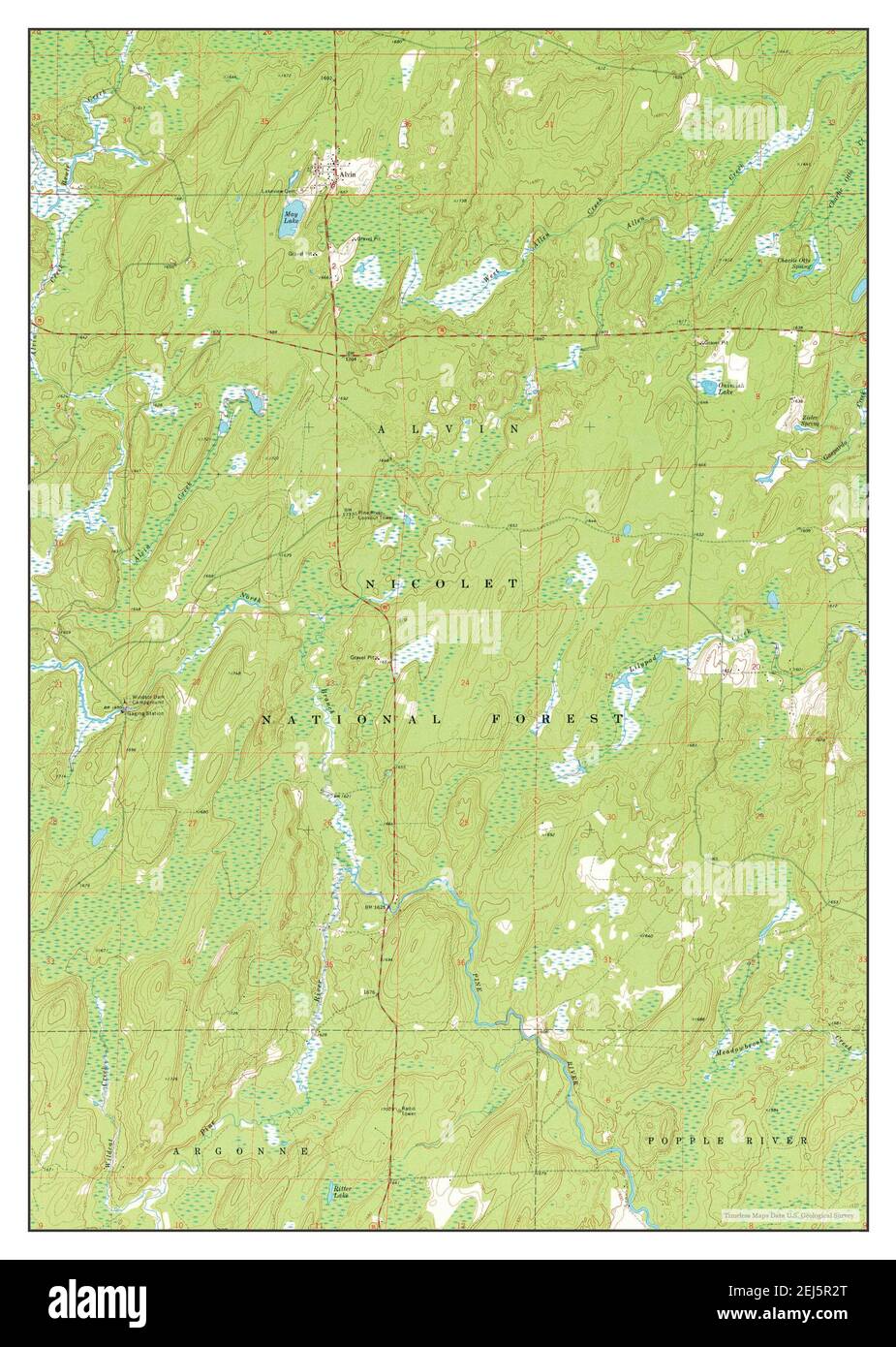 Alvin, Wisconsin, map 1970, 1:24000, United States of America by ...