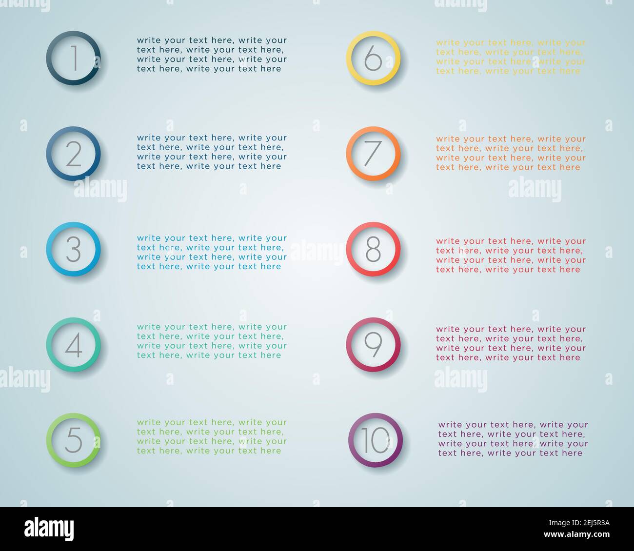 Infographic Numbered Steps 1 Stock Vector Image & Art - Alamy