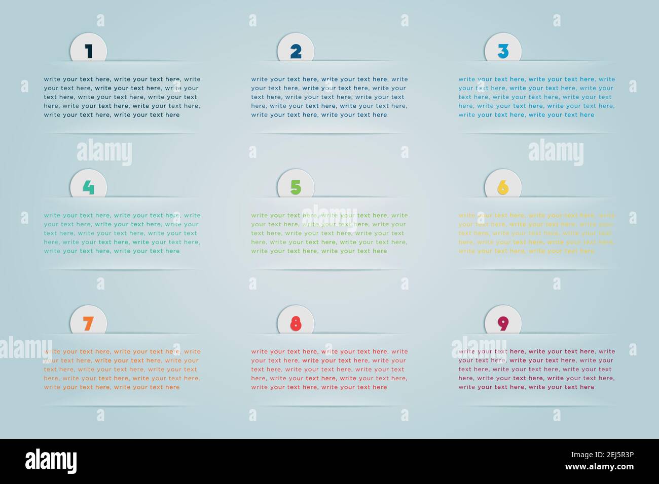 Infographic 3D Numbered Step Bubbles 2 Stock Vector Image & Art - Alamy