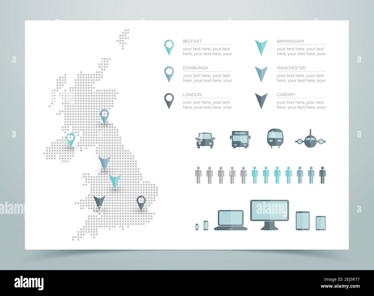 Map Of UK Dotted Vector Stock Vector Image & Art - Alamy