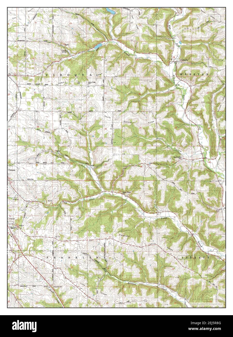Avalanche, Wisconsin, map 1983, 1:24000, United States of America by ...