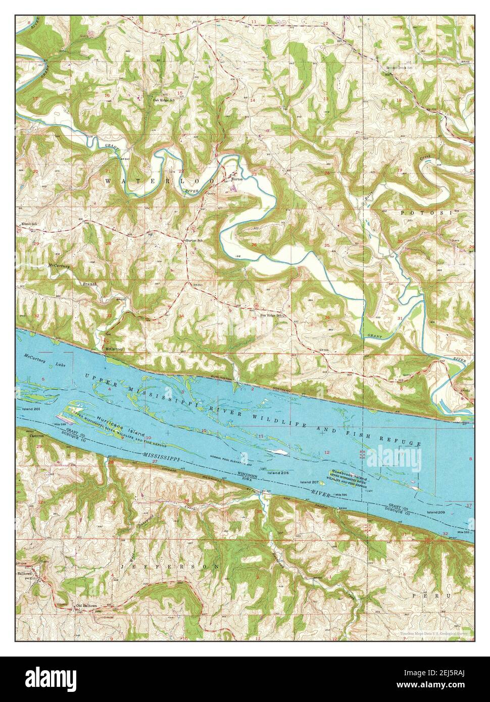 Balltown, Wisconsin, map 1955, 1:24000, United States of America by ...