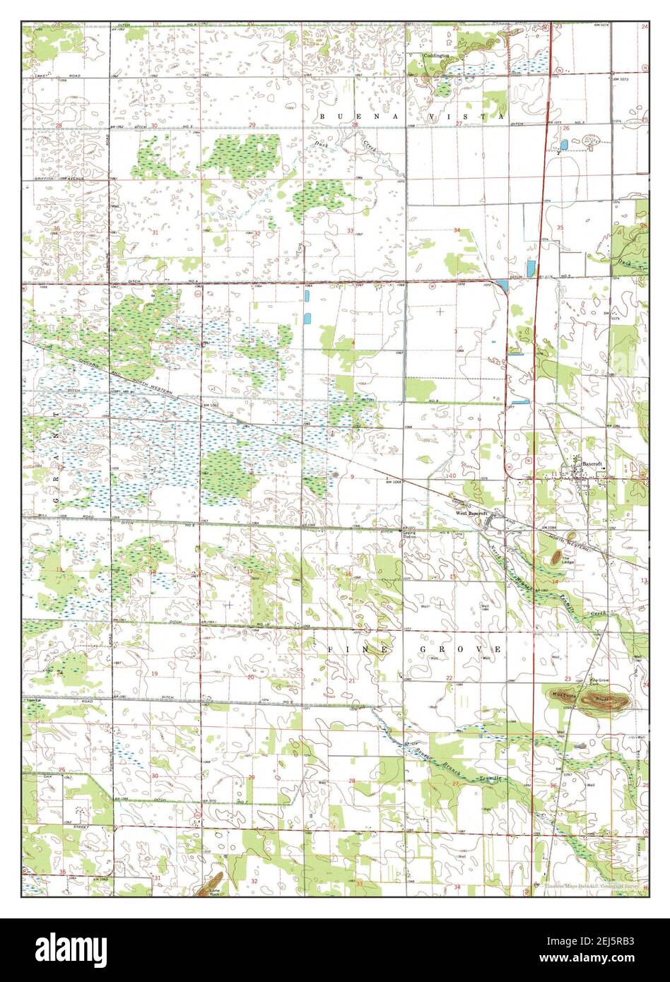 Bancroft, Wisconsin, map 1970, 1:24000, United States of America by ...