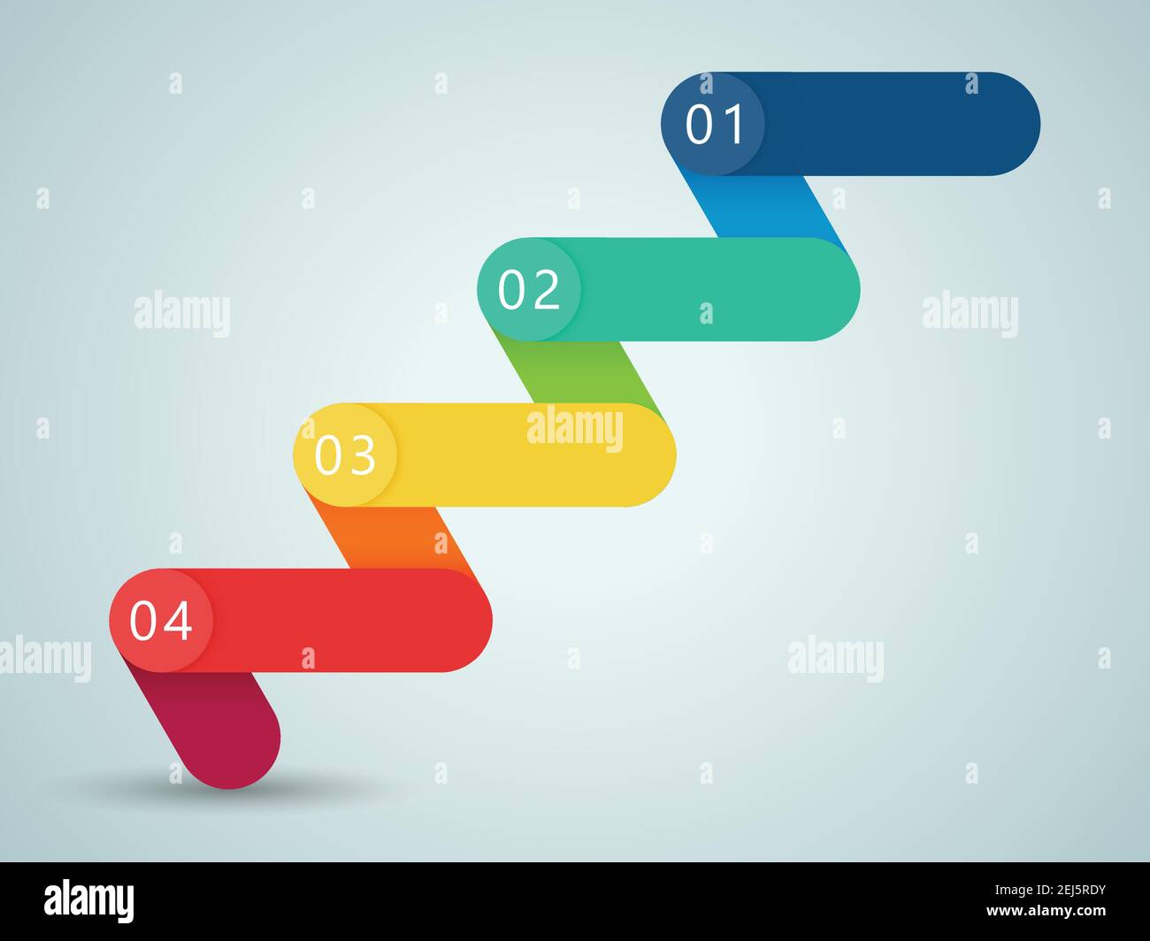 Number Steps 3d Infographic 1 to 4 B Stock Vector Image & Art - Alamy