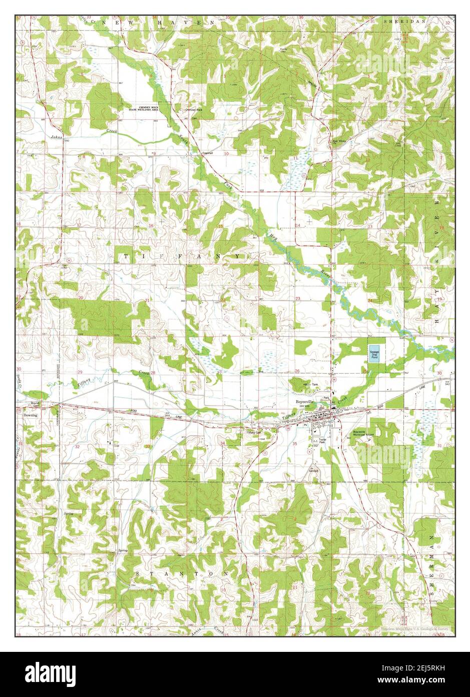 Boyceville, Wisconsin, map 1975, 1:24000, United States of America by ...