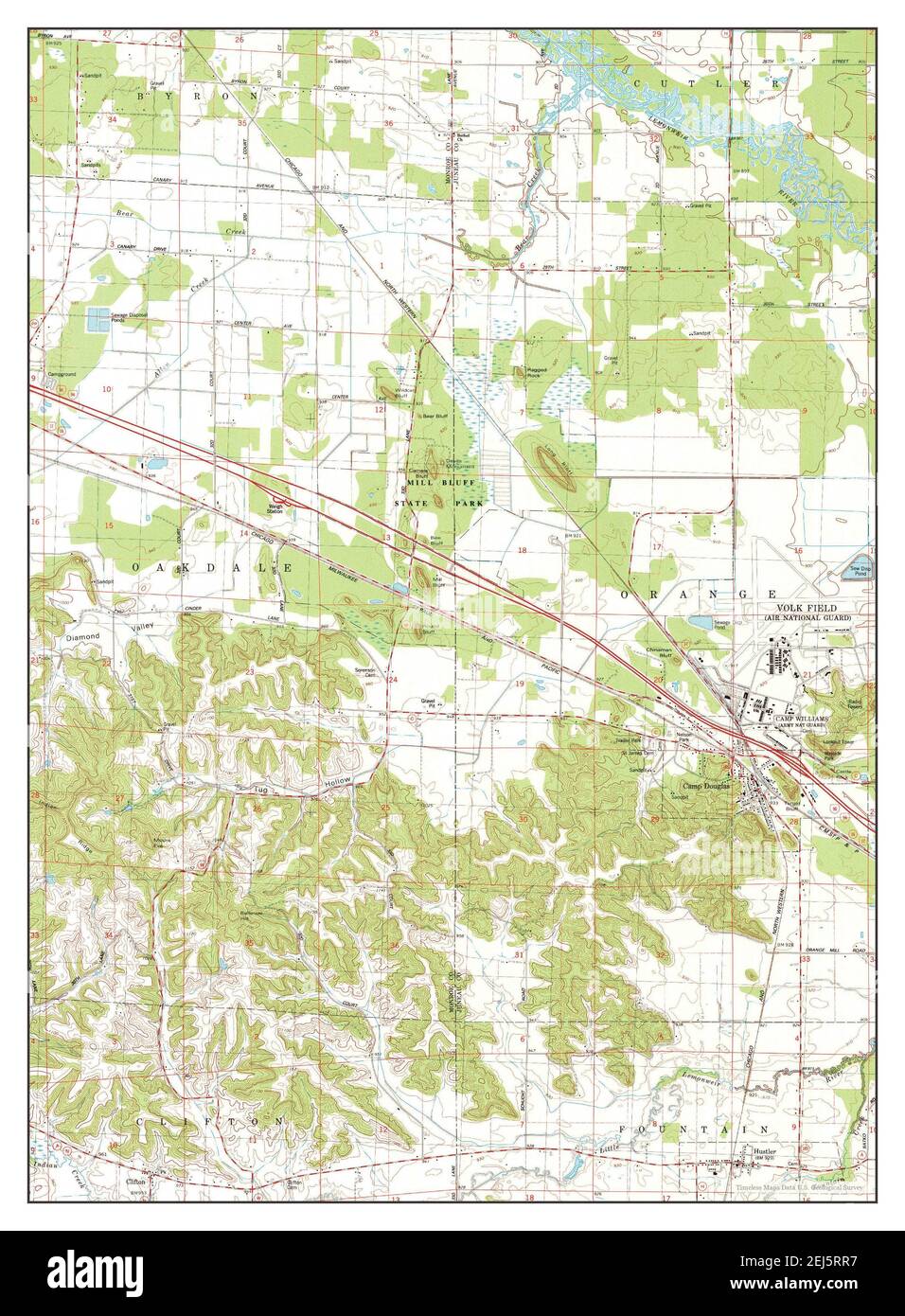 Camp Douglas, Wisconsin, map 1983, 1:24000, United States of America by ...