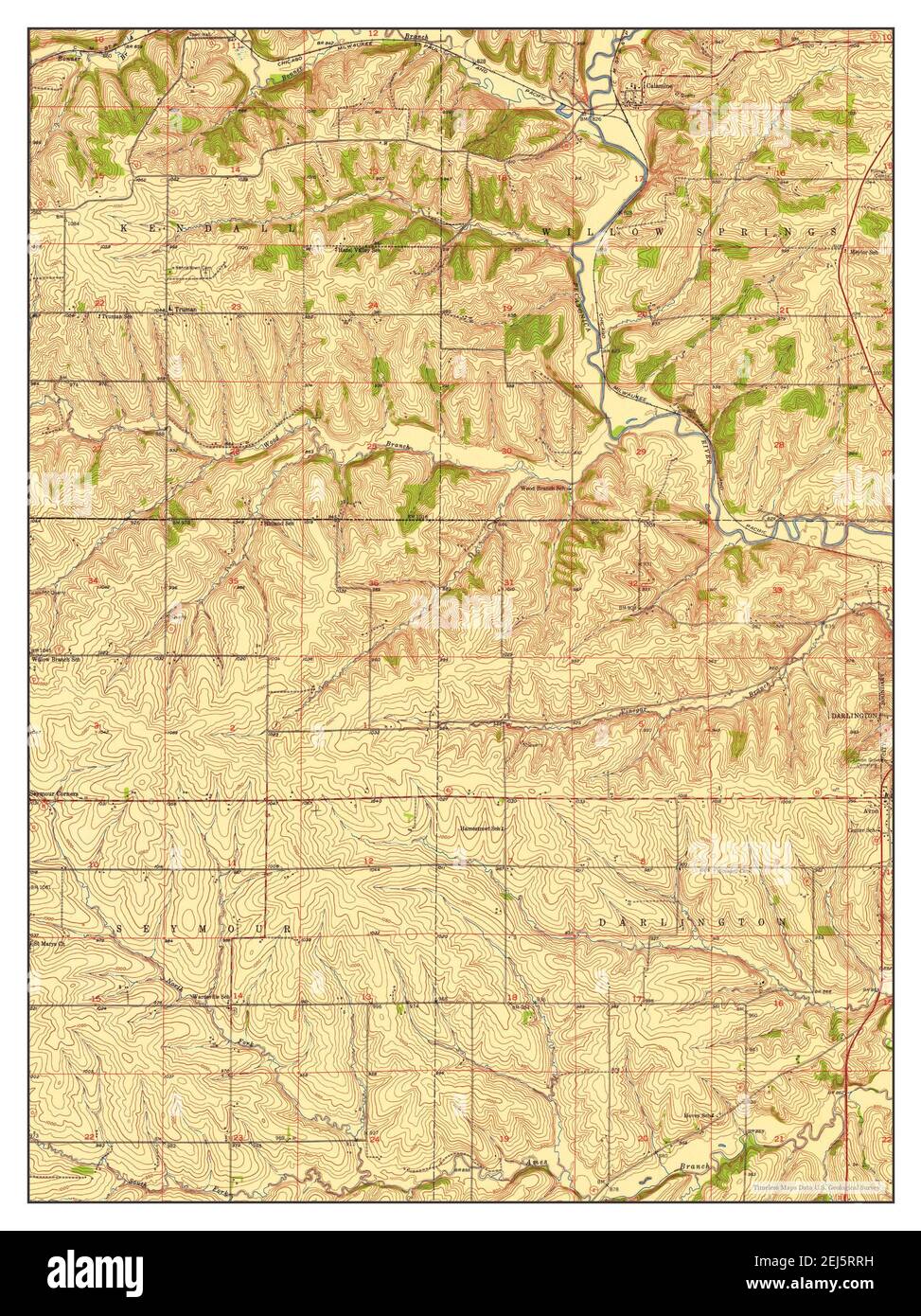 Calamine, Wisconsin, map 1952, 1:24000, United States of America by ...