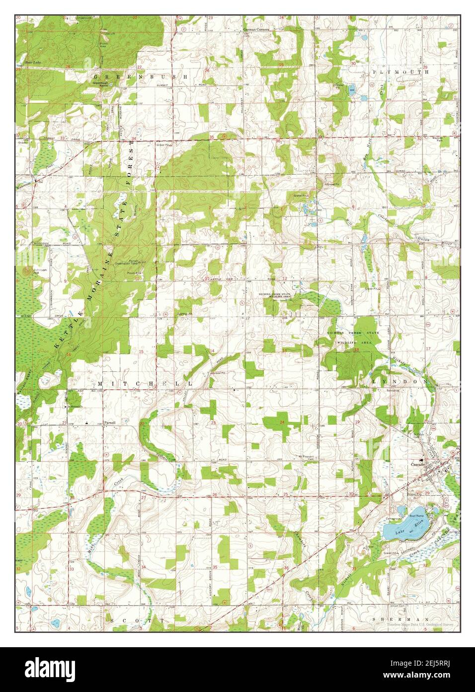 Cascade, Wisconsin, map 1974, 1:24000, United States of America by ...