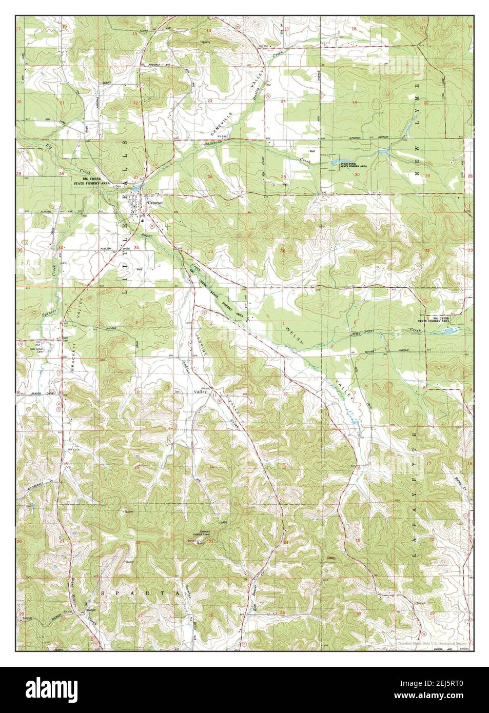 Cataract, Wisconsin, map 1983, 1:24000, United States of America by ...