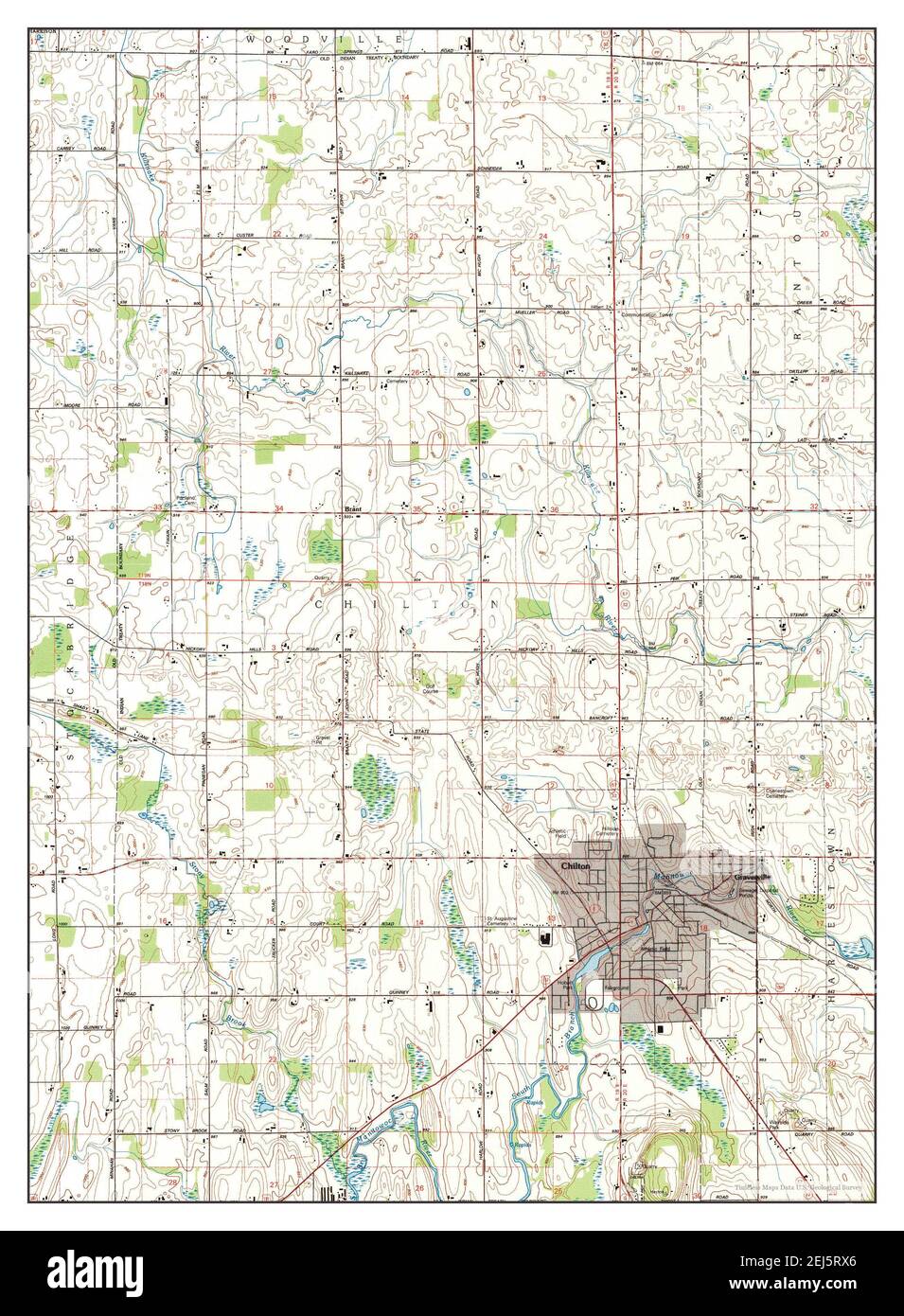 Chilton, Wisconsin, map 1992, 1:24000, United States of America by ...