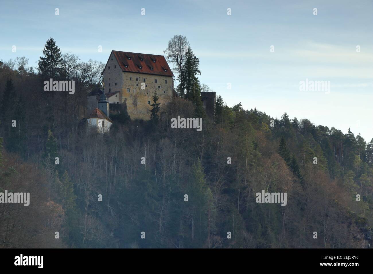 scenic view of the castle of rabeneck Stock Photo - Alamy