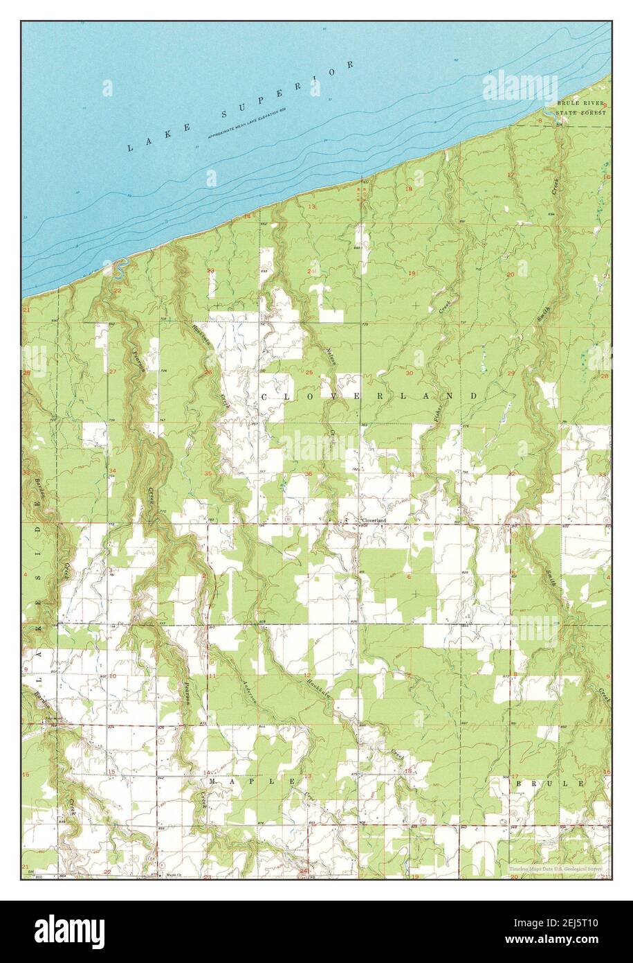 Cloverland, Wisconsin, map 1961, 1:24000, United States of America by ...