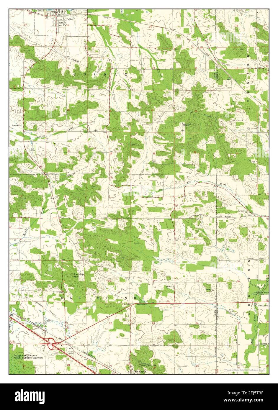 Colfax South, Wisconsin, map 1972, 1:24000, United States of America by ...