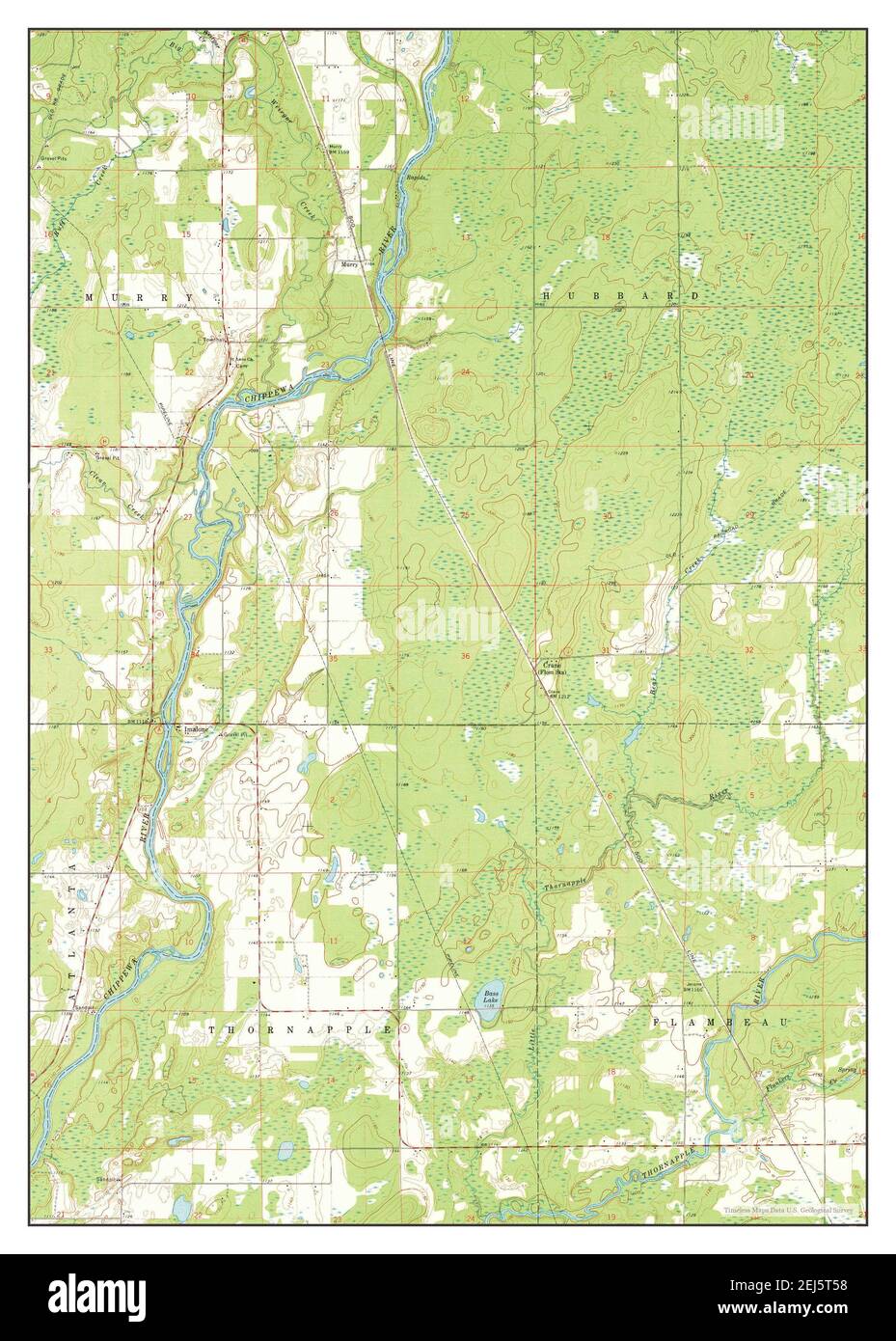 Crane, Wisconsin, map 1972, 1:24000, United States of America by ...