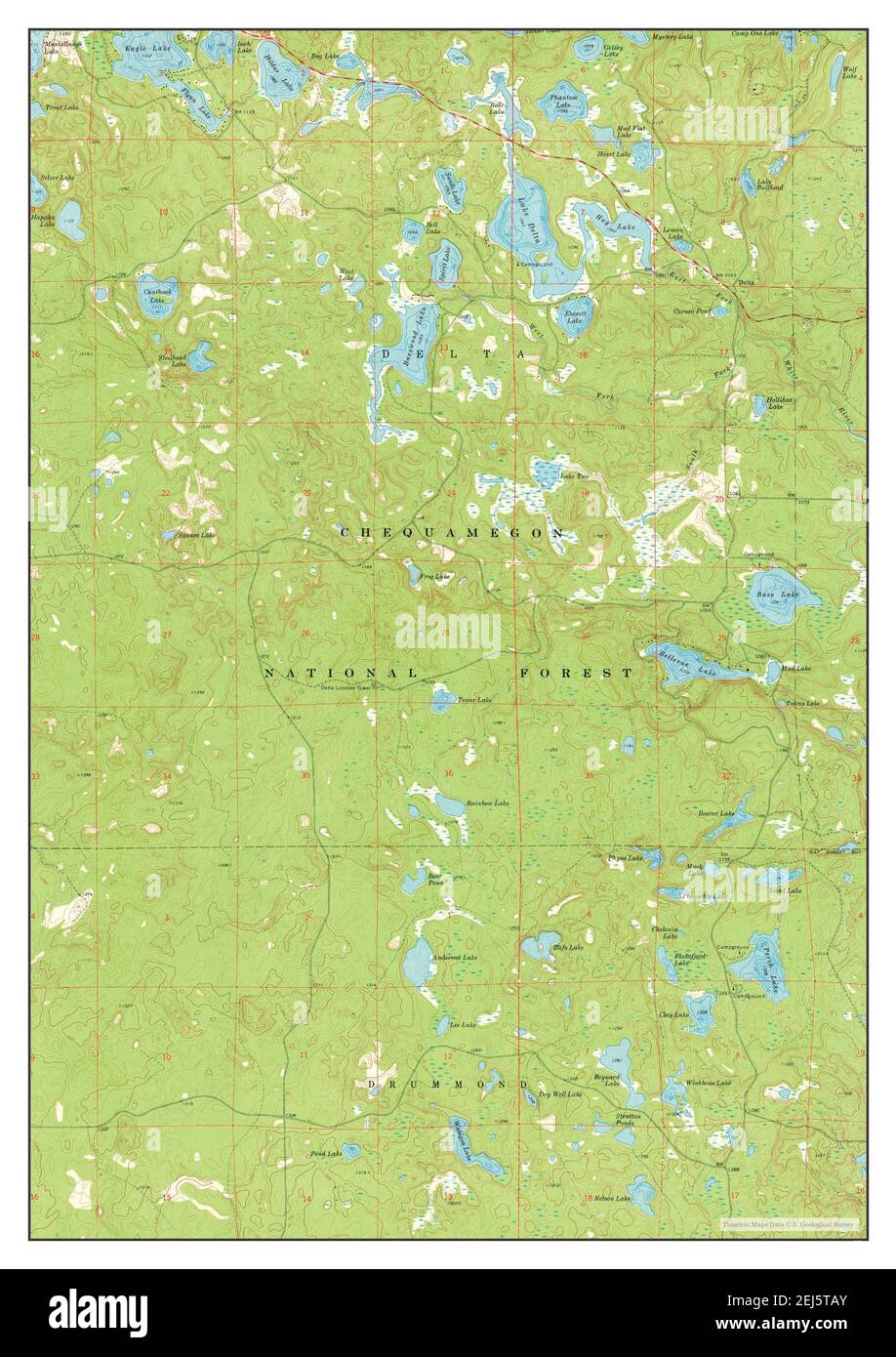 Delta, Wisconsin, map 1971, 1:24000, United States of America by ...