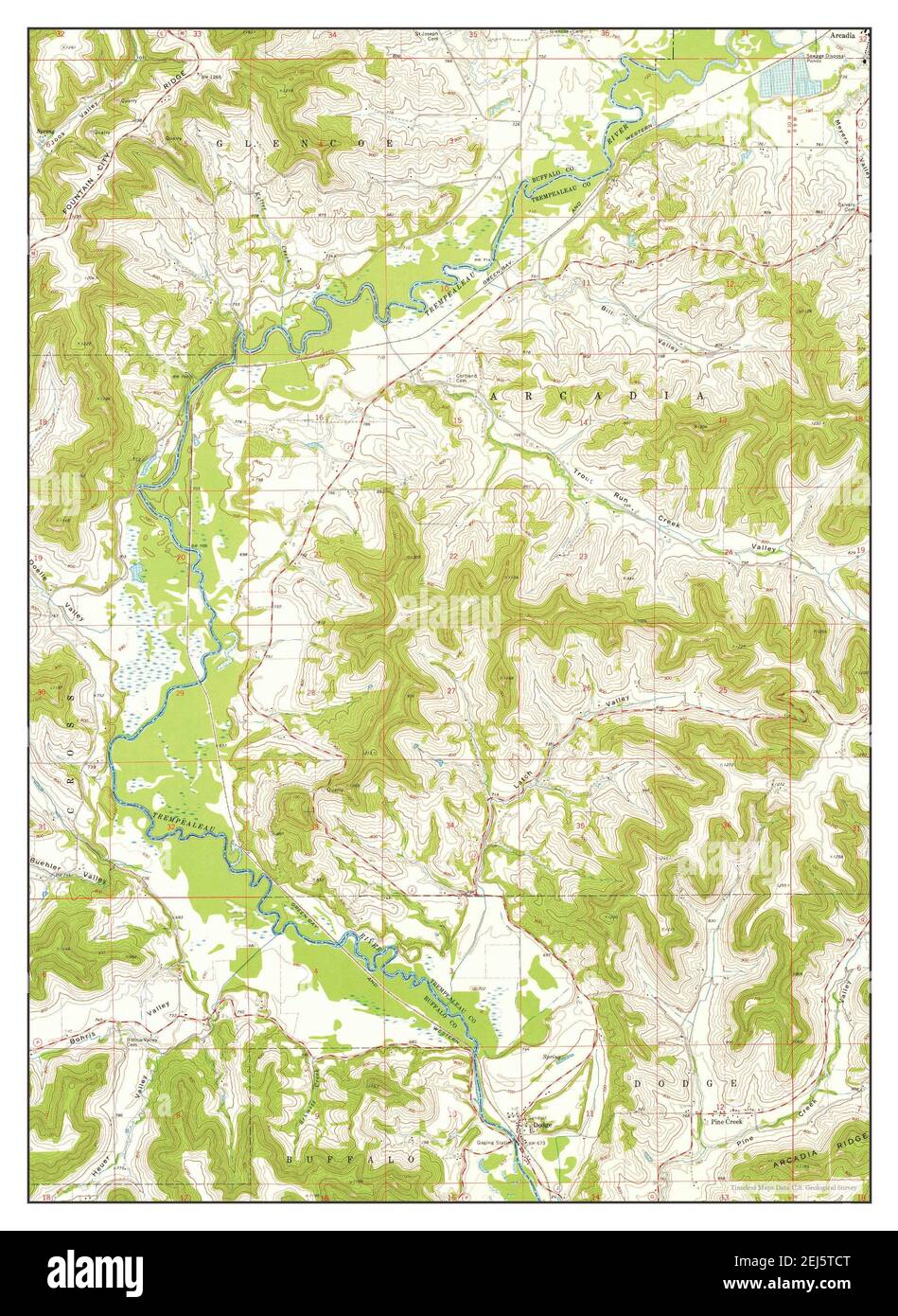 Dodge, Wisconsin, map 1973, 1:24000, United States of America by ...