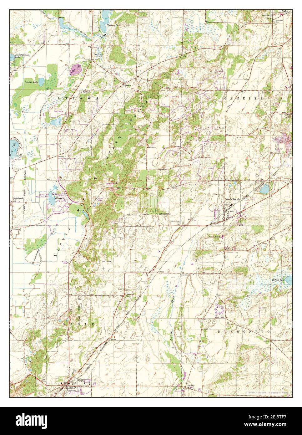 Map of eagle wisconsin hi-res stock photography and images - Alamy