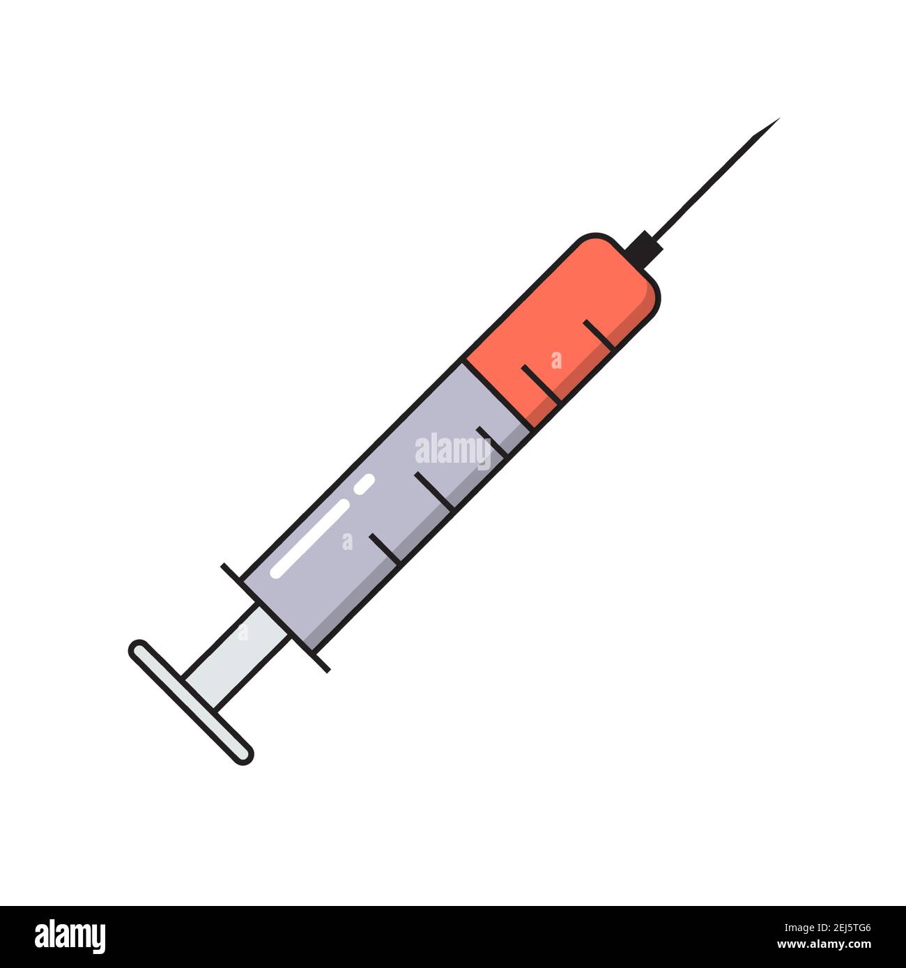 Blood in syringe on Stock Vector Images - Alamy