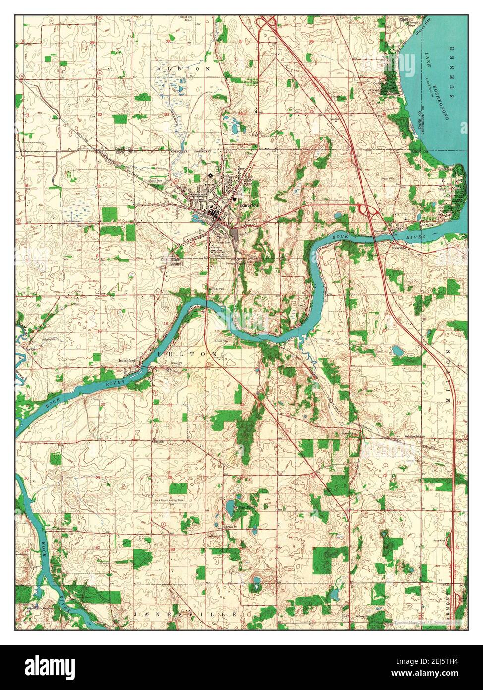 Edgerton map hi-res stock photography and images - Alamy