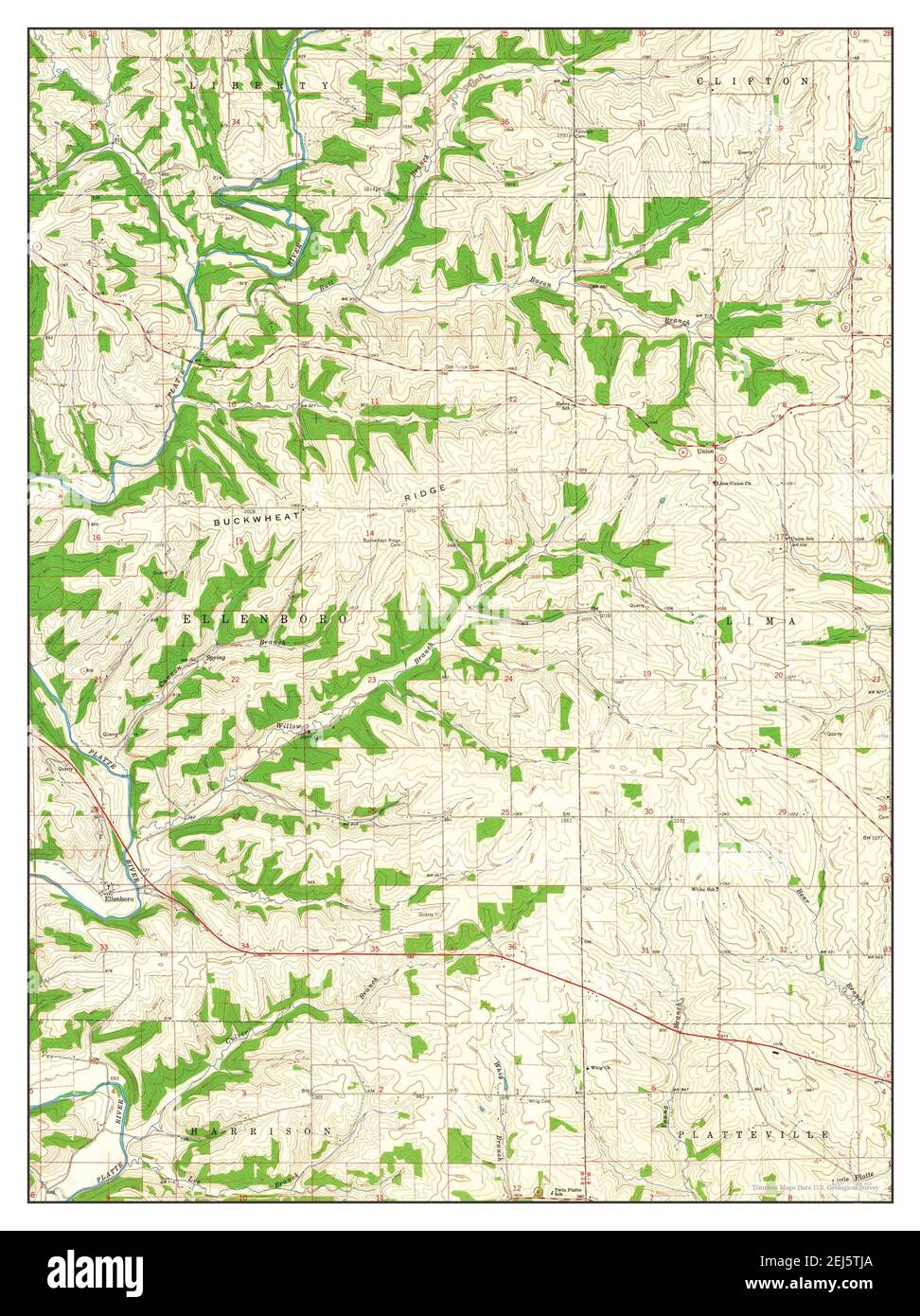 Map of ellenboro hi-res stock photography and images - Alamy