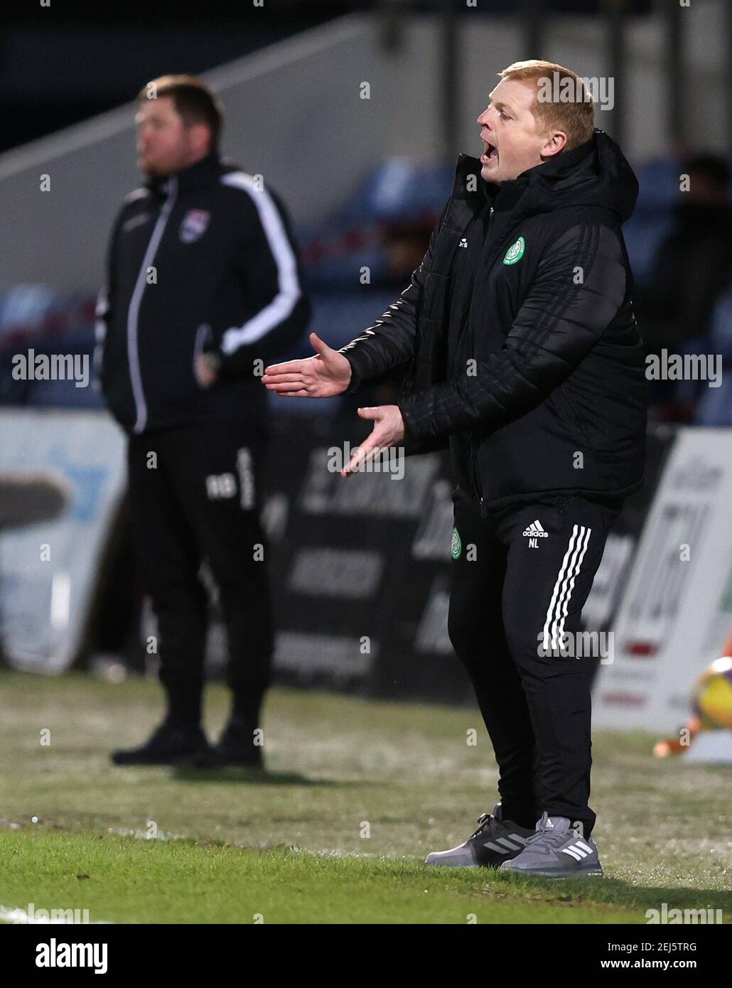 Celtic manager Neil Lennon during the Scottish Premiership match at the ...
