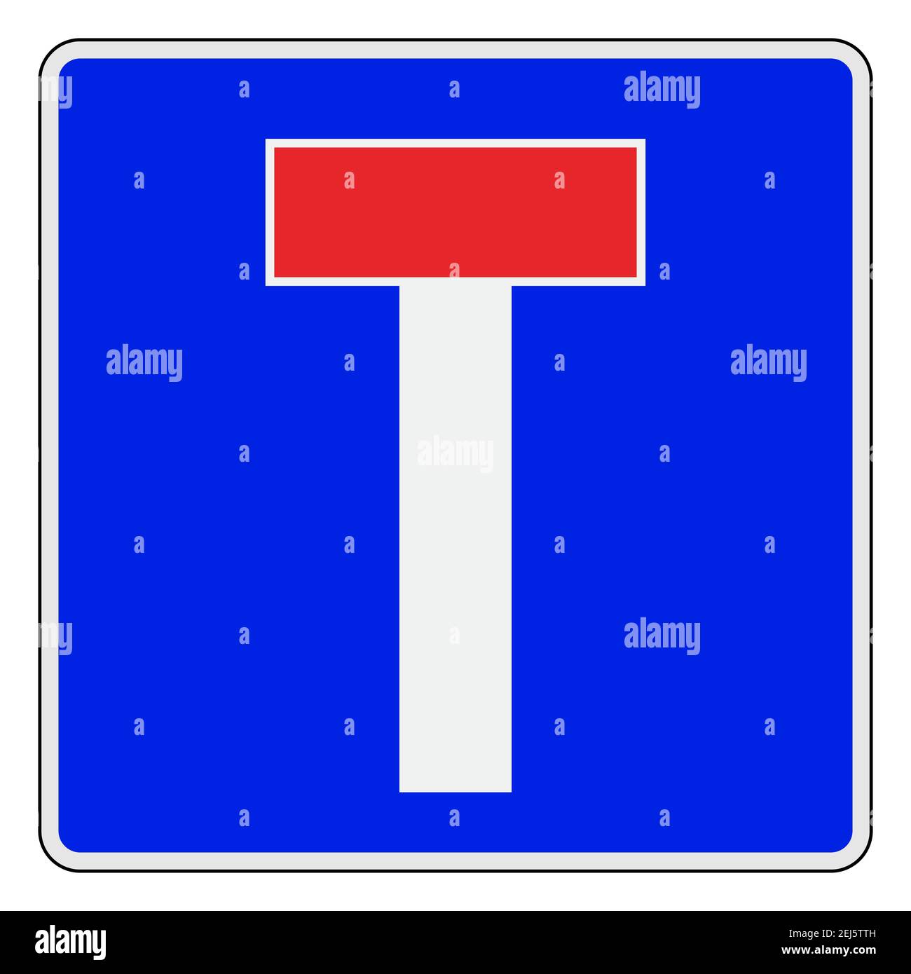 Dead end no through road Stock Vector Images - Alamy