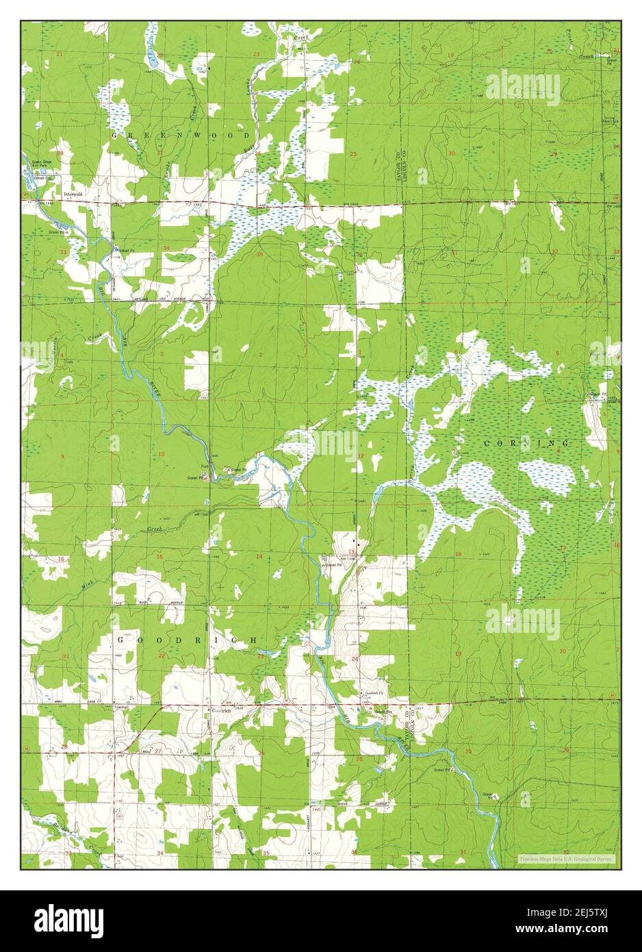 Goodrich, Wisconsin, map 1980, 1:24000, United States of America by ...