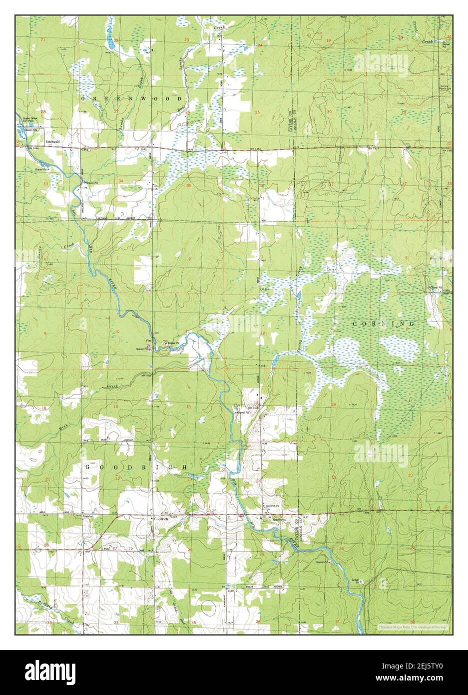 Goodrich, Wisconsin, map 1980, 1:24000, United States of America by ...