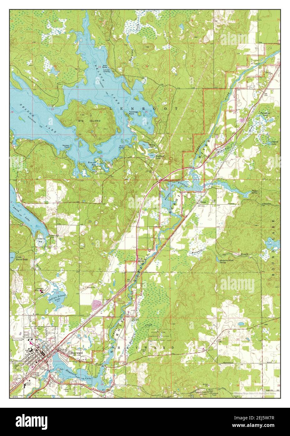 Hayward, Wisconsin, map 1971, 1:24000, United States of America by ...