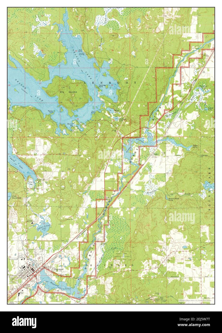 Hayward, Wisconsin, map 1971, 1:24000, United States of America by ...