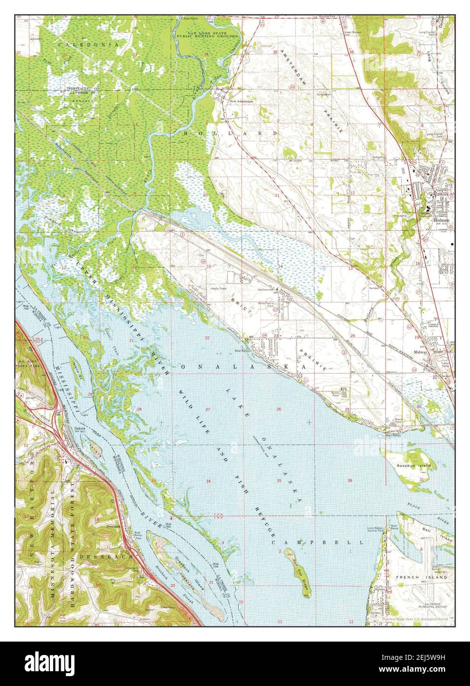 Holmen, Wisconsin, map 1973, 1:24000, United States of America by ...