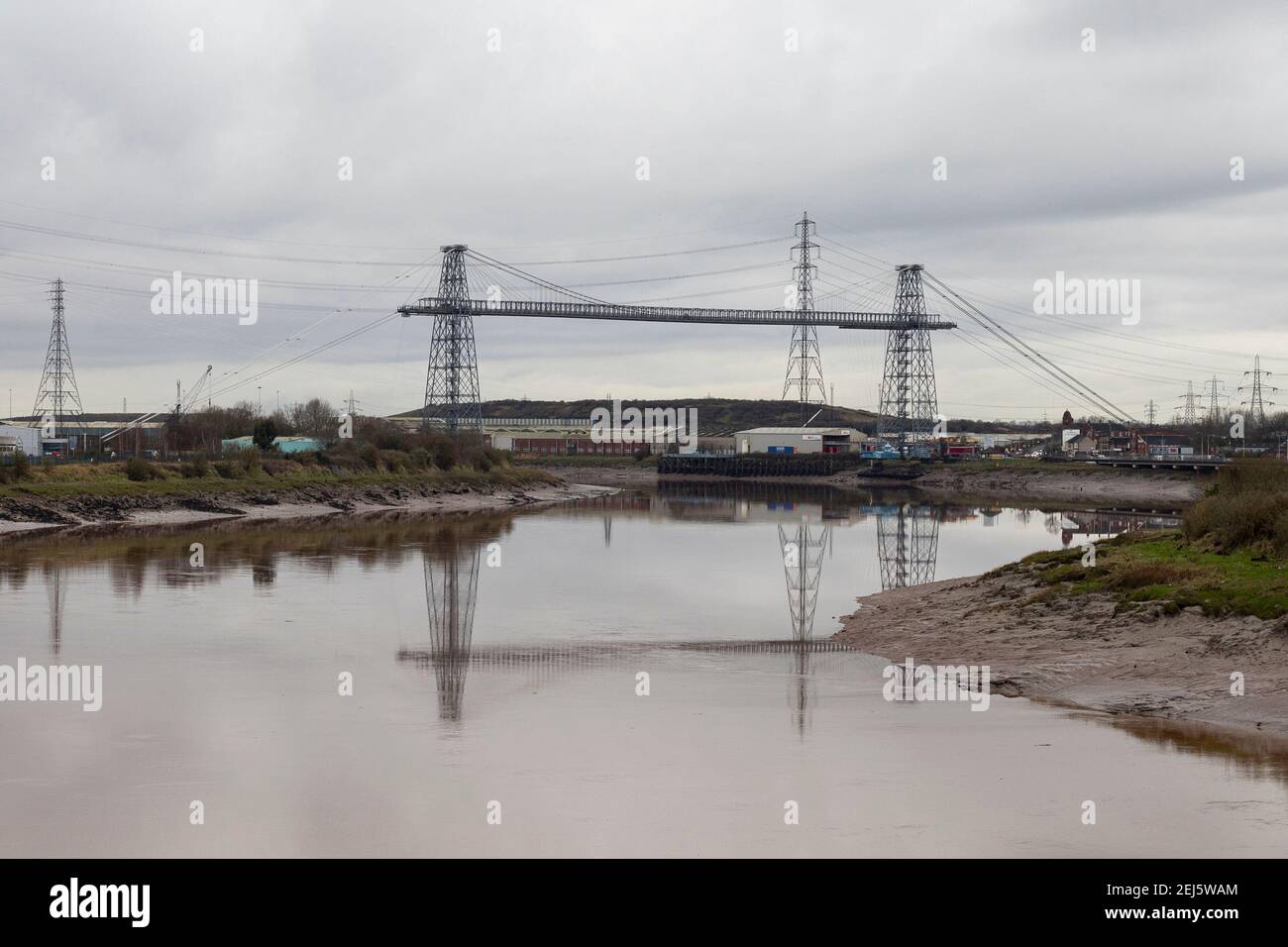 A view of the Newport Transporter Bridge over the River Usk on the 21st ...
