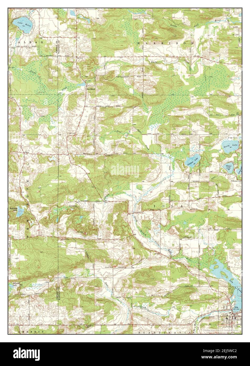 Iola, Wisconsin, map 1971, 1:24000, United States of America by ...
