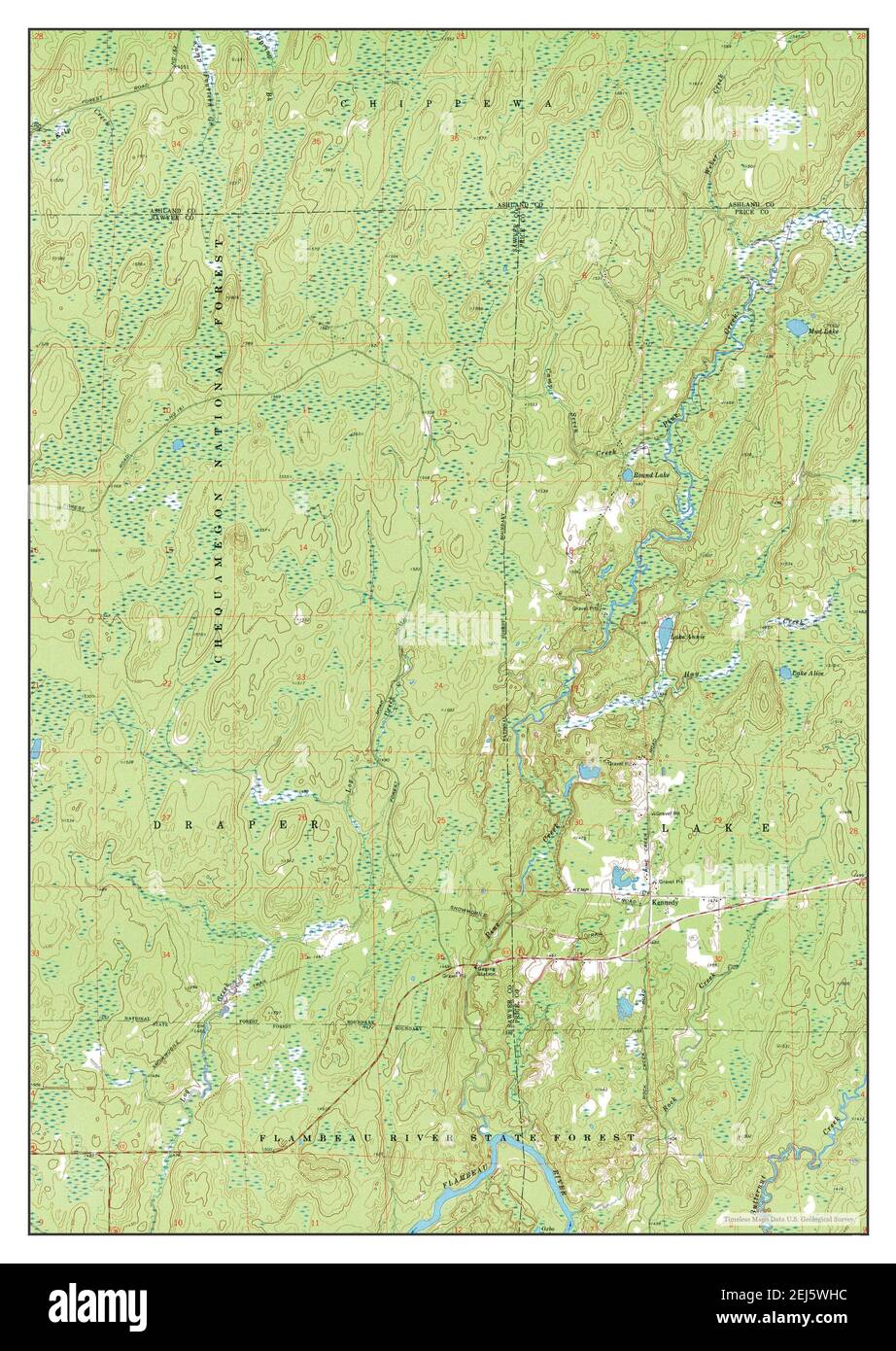 Kennedy, Wisconsin, map 1970, 1:24000, United States of America by ...