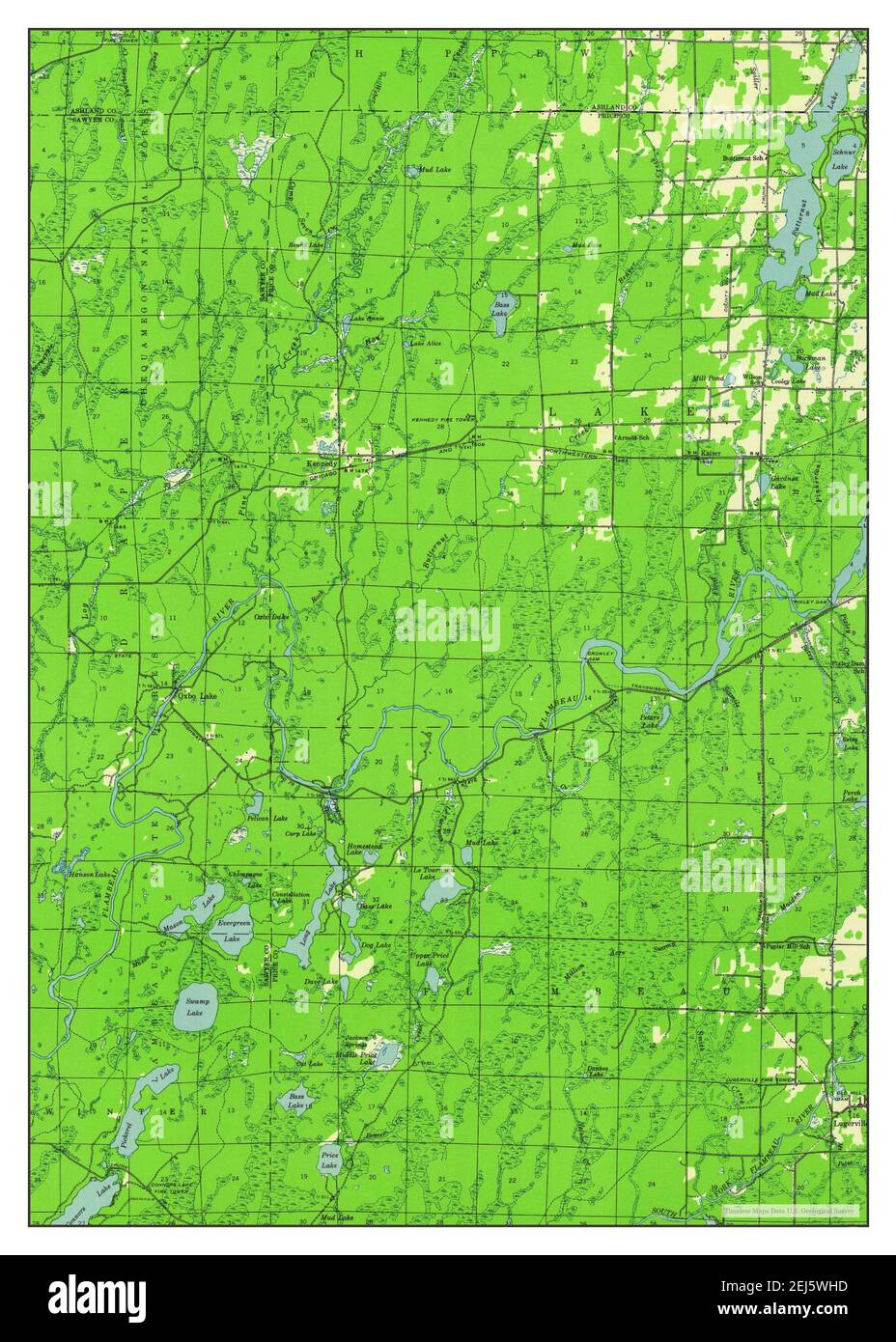 Kennedy, Wisconsin, map 1941, 1:48000, United States of America by ...