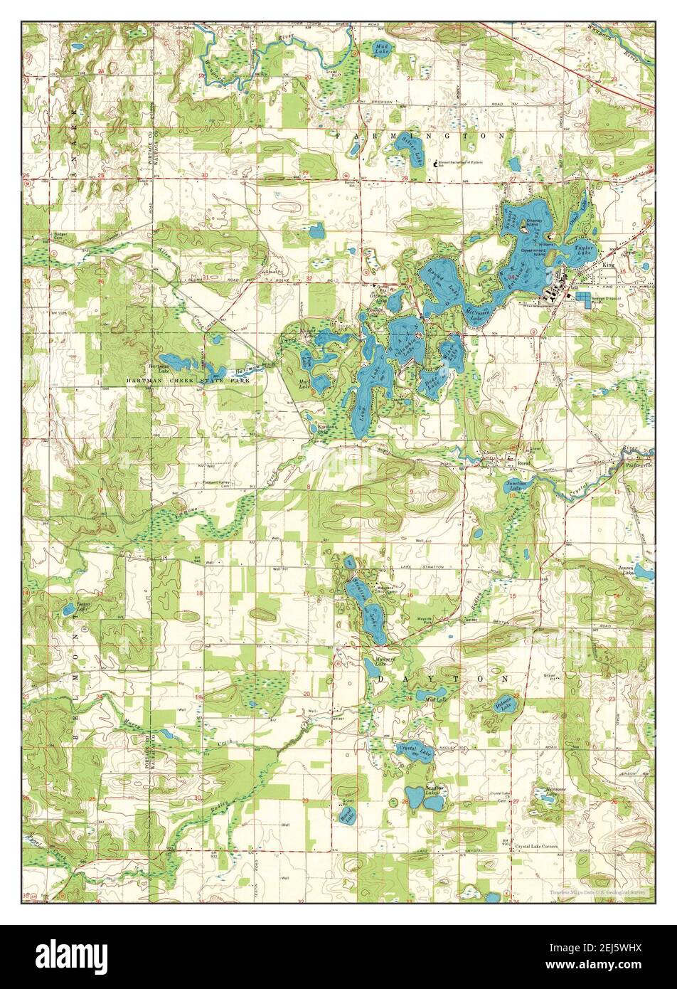 King, Wisconsin, map 1969, 1:24000, United States of America by ...