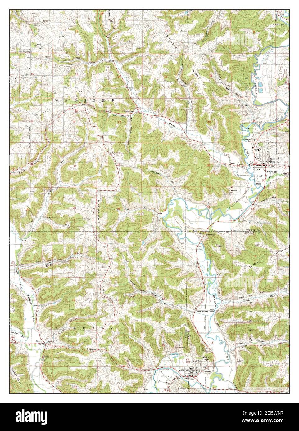 La farge wisconsin map hi-res stock photography and images - Alamy