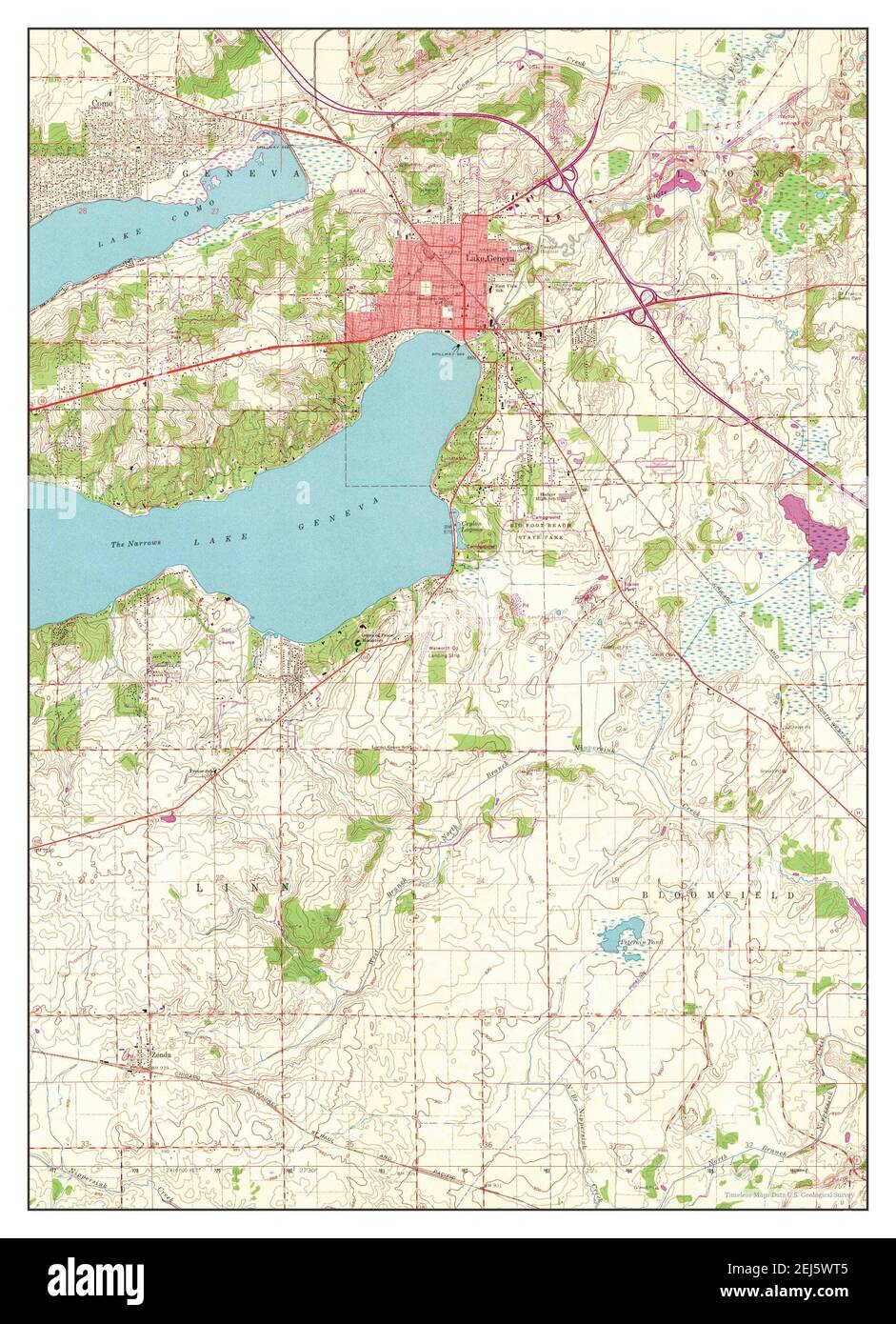 Lake Geneva Wi Map