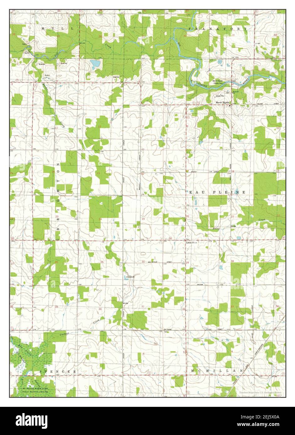 Little Rose, Wisconsin, map 1981, 1:24000, United States of America by ...