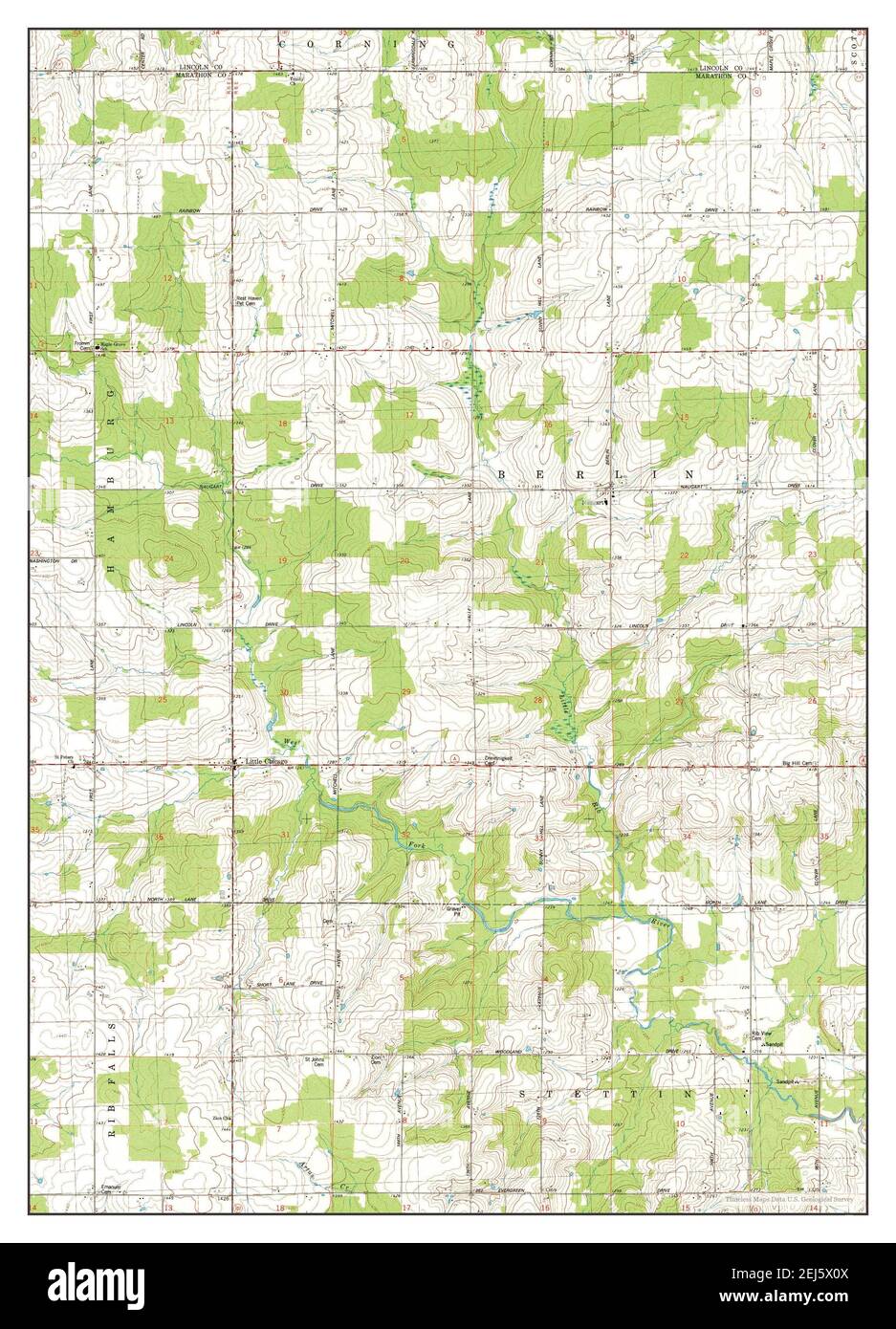 Little Chicago, Wisconsin, map 1978, 1:24000, United States of America ...