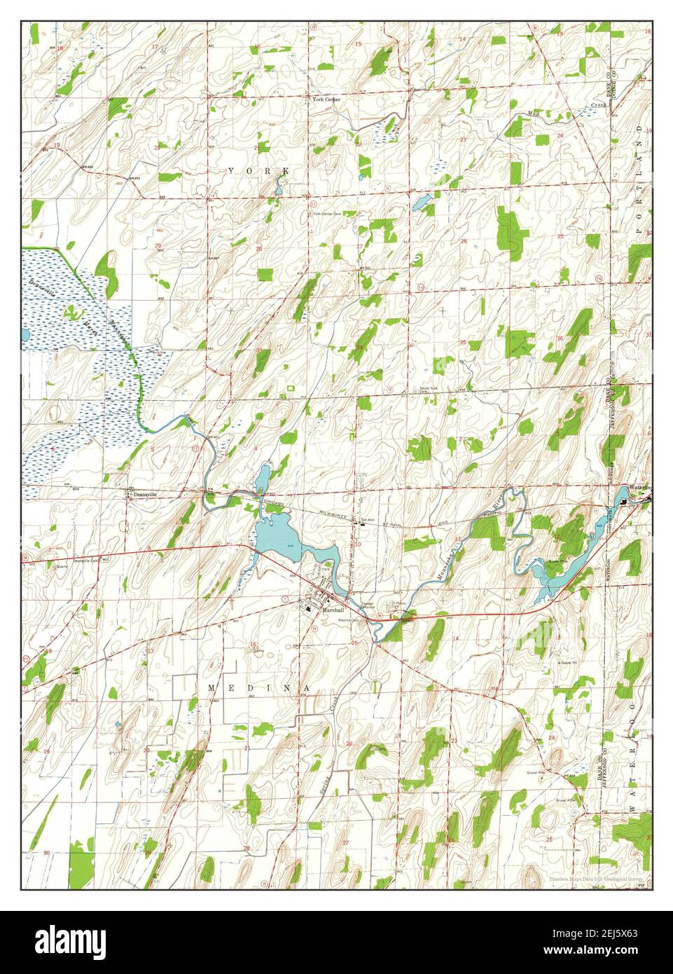 Marshall, Wisconsin, map 1962, 1:24000, United States of America by ...