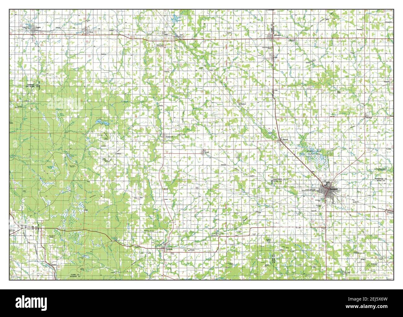 Map of marshfield hi-res stock photography and images - Alamy