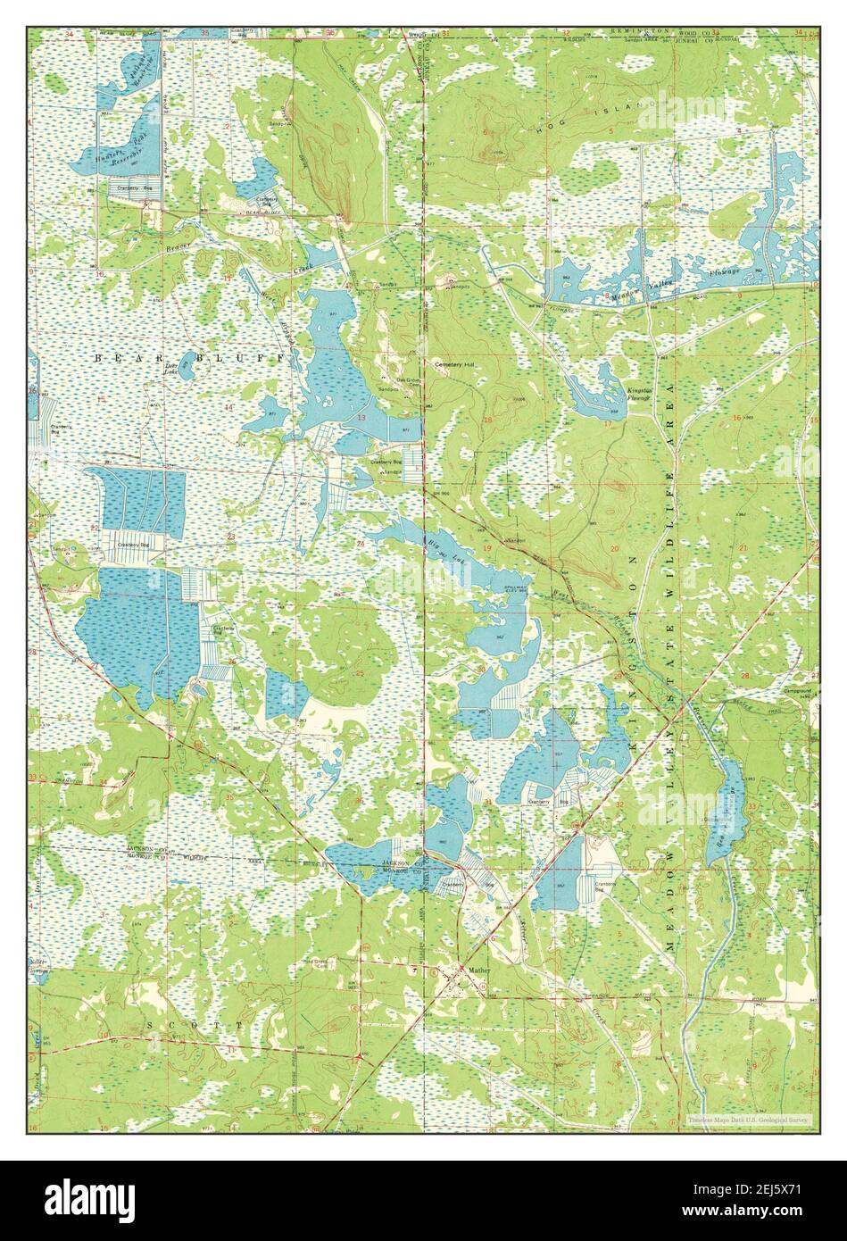 Mather, Wisconsin, map 1970, 1:24000, United States of America by ...