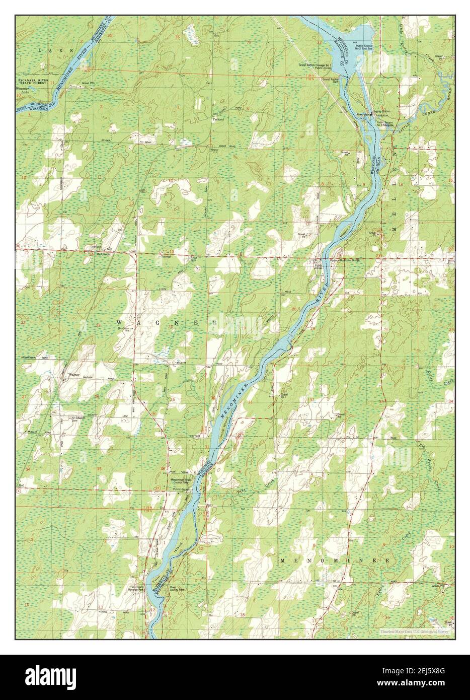 Mc Allister, Wisconsin, map 1982, 1:24000, United States of America by ...