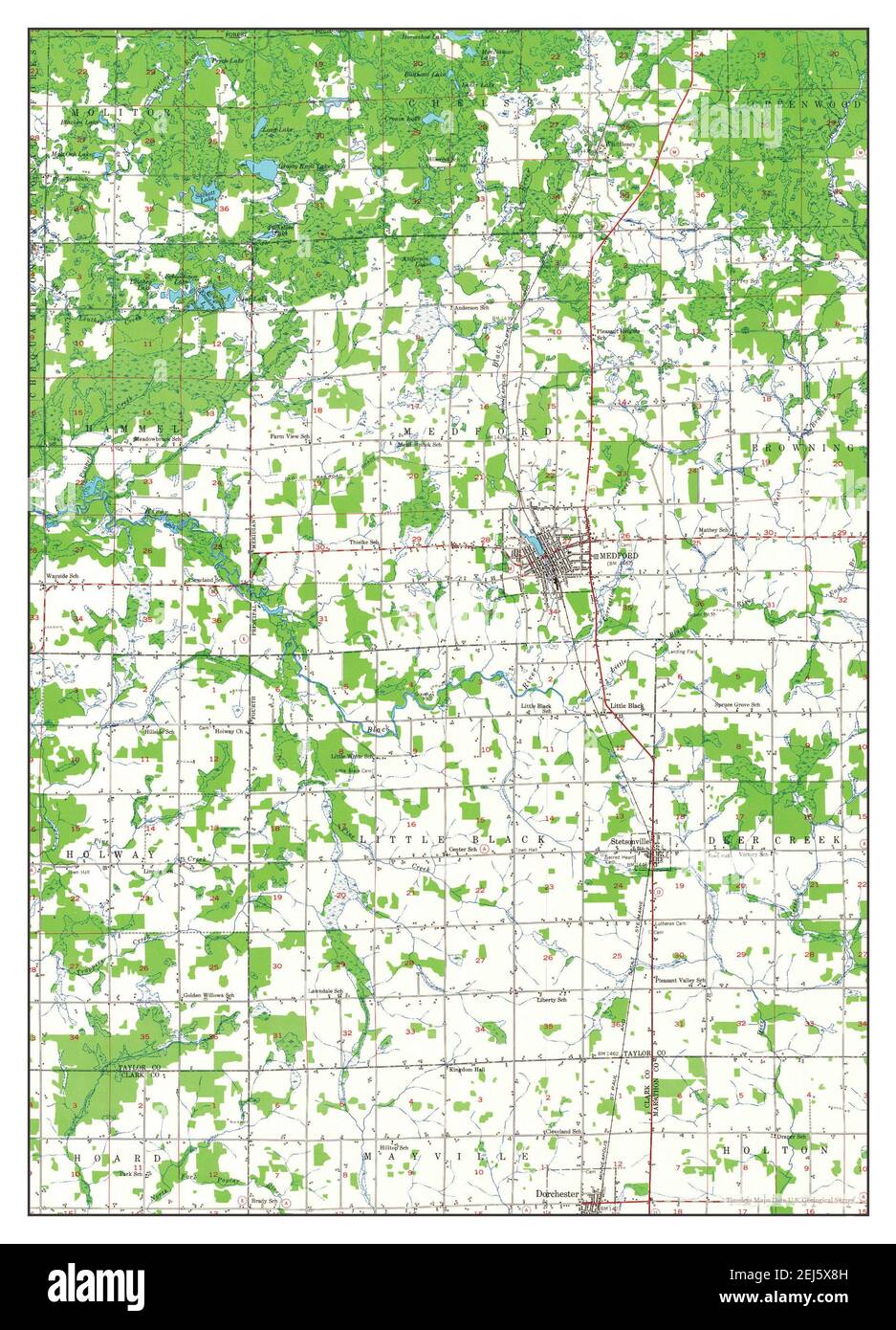 Medford, Wisconsin, map 1951, 1:48000, United States of America by ...