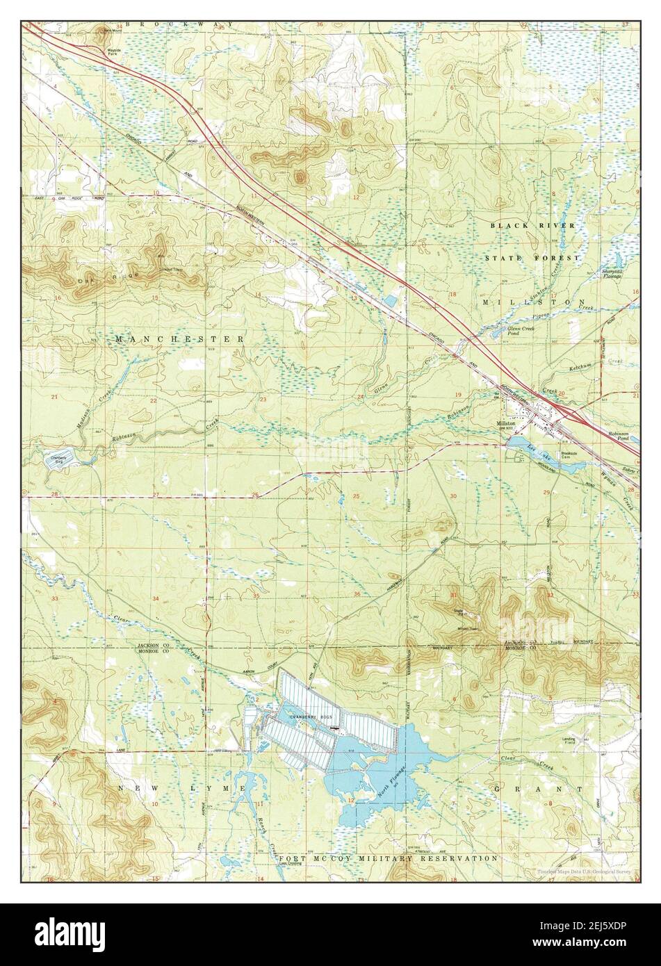 Millston, Wisconsin, map 1983, 1:24000, United States of America by ...